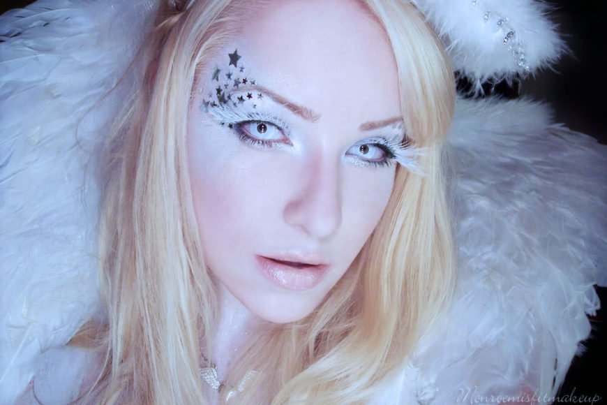 21 Simple & Pretty Look Angel Halloween Makeup Ideas