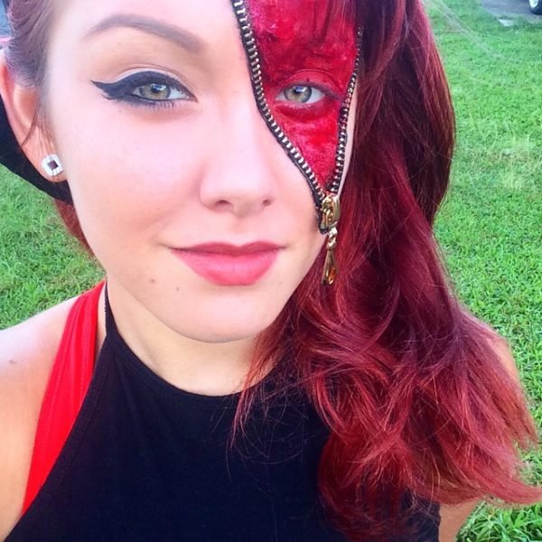 Awesome "Unzipped" Zipper Halloween Makeup Ideas